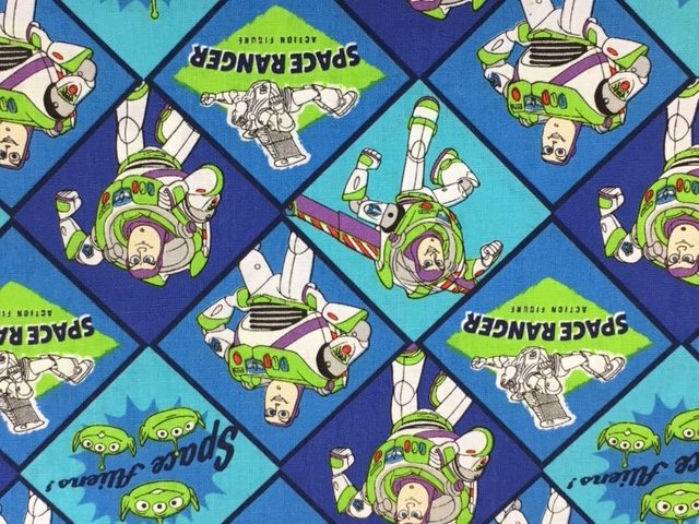 Disney© Buzz Lightyear 100% Cotton Fabric Fat Quarter, Half or Whole ...